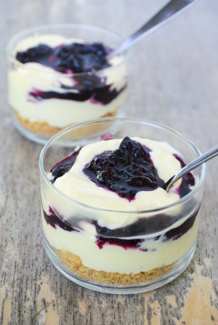 Blueberry Cheesecake Shooters - Souffle Bombay