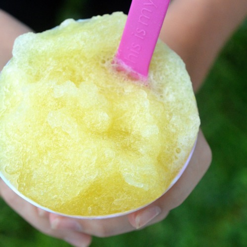 Homemade Pineapple Water Ice