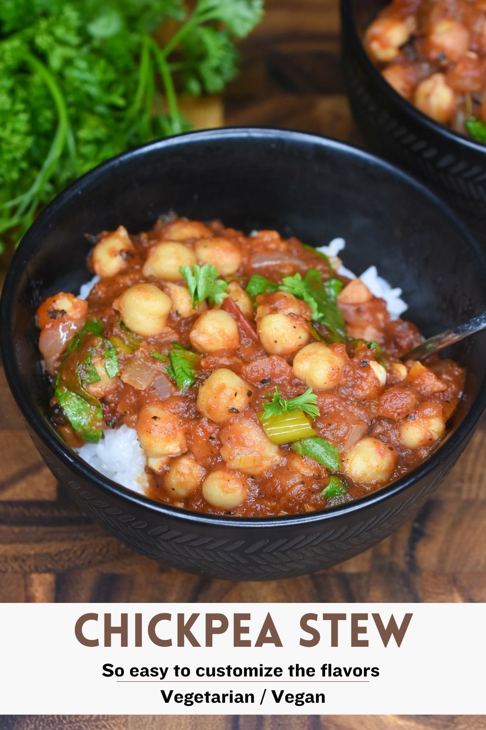 Easy Vegetarian Chickpea Stew - Souffle Bombay